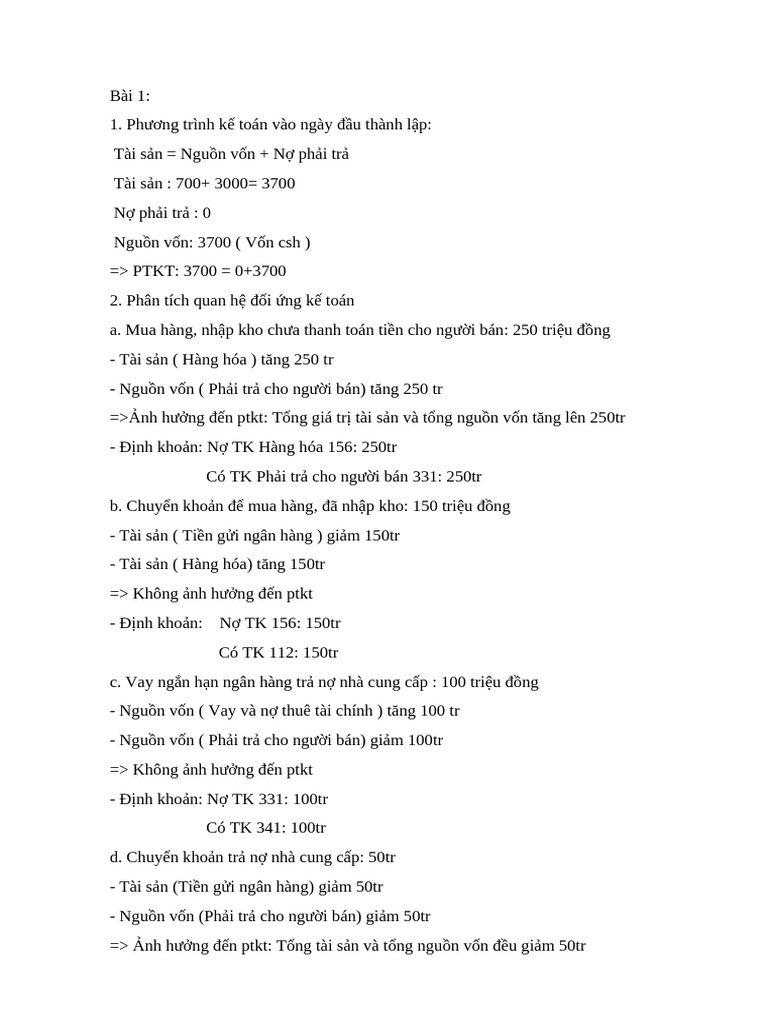 NLKT bài tập chương 3 | PDF