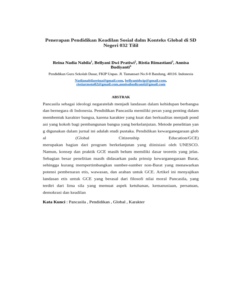 Uas Journal Ristian Rimastiani, Annisa Budiyanti, Reina Nadia, Bellyani Dwi | PDF