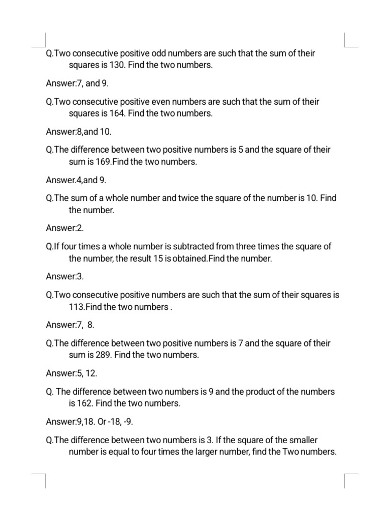 Chapter Number 5.word Problems | PDF | Numbers | Mathematics