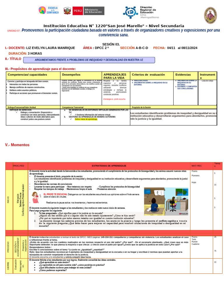 sesion 2do dpcc inequidad | PDF | Justicia | Crimen y violencia