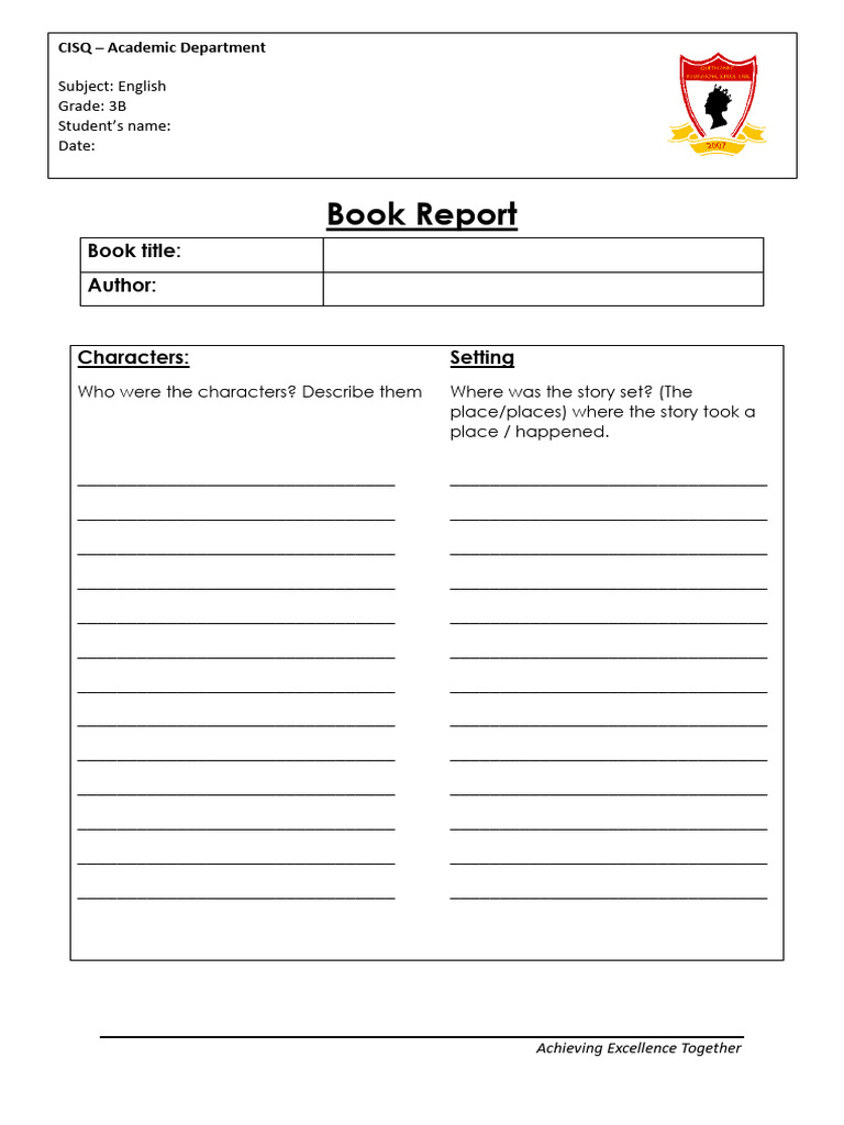 Gr3 Book Report | PDF | Career & Growth | Sports & Recreation