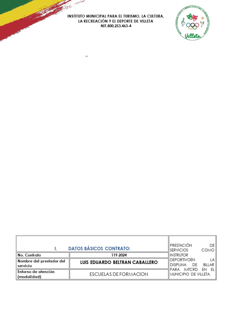 Informe Mensual De Actividades Imtcrd 2024 Pdf Turismo