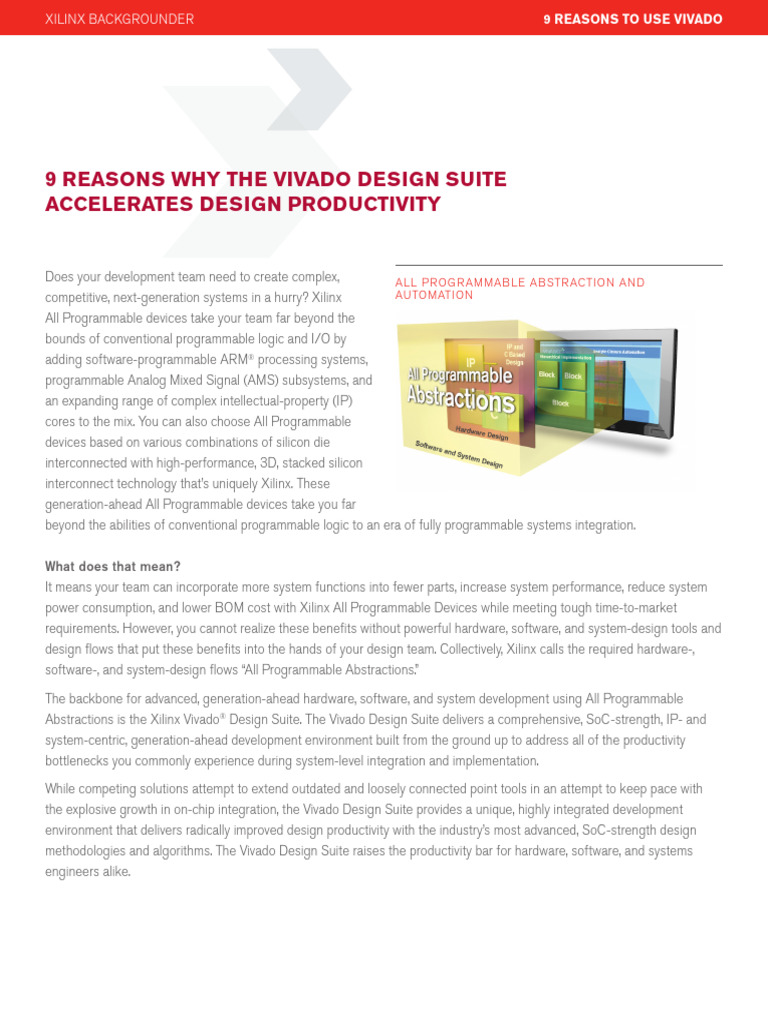 9 Reasons Why The Vivado Design Suite Accelerates Design Productivity ...