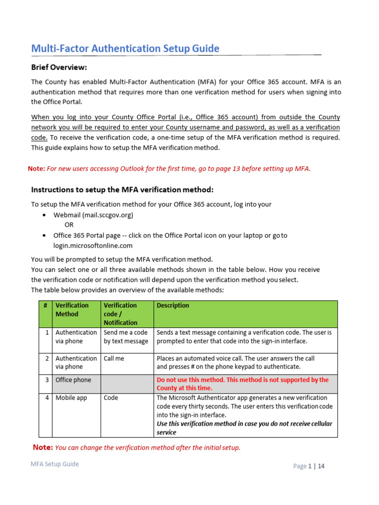 MFA SetupUserGuide | PDF | Login | User (Computing)