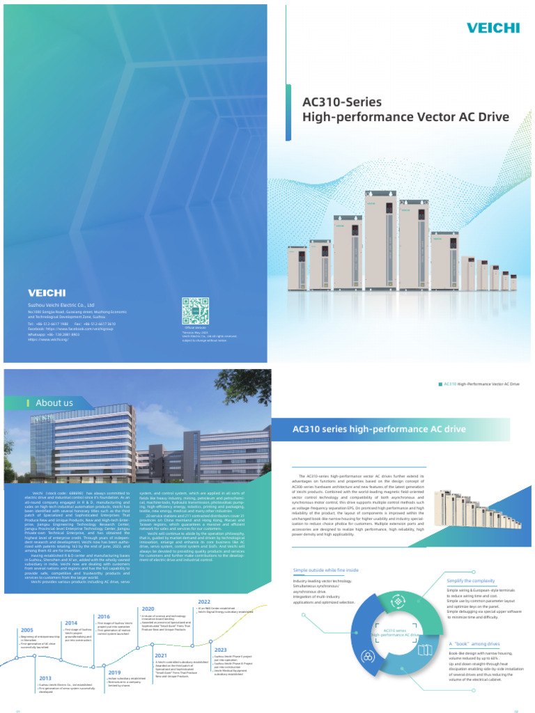 Ac310 Series Frequency Inverter Catalog v1.1 | PDF | Electric Motor ...