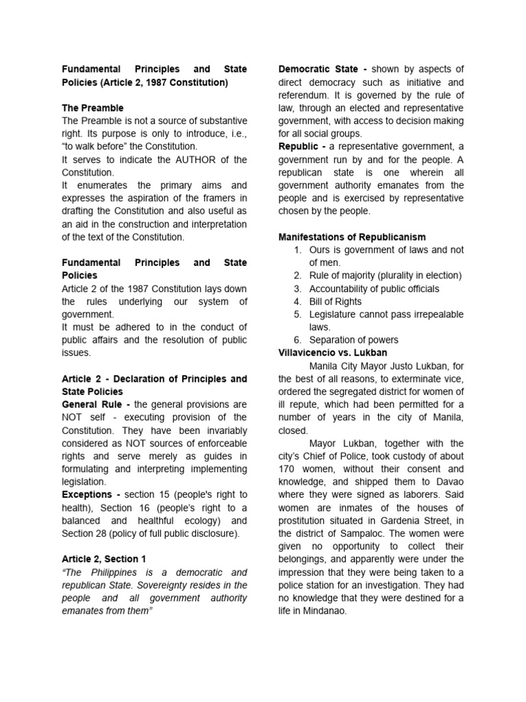 1987 Constitution: Principles & Policies | PDF | International Law | Treaty