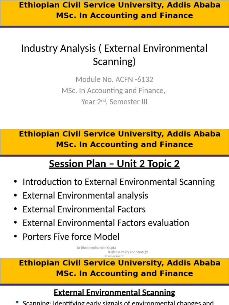 5 Industry Analysis ( External Environmental Scanning) | PDF | Swot Analysis | Economies