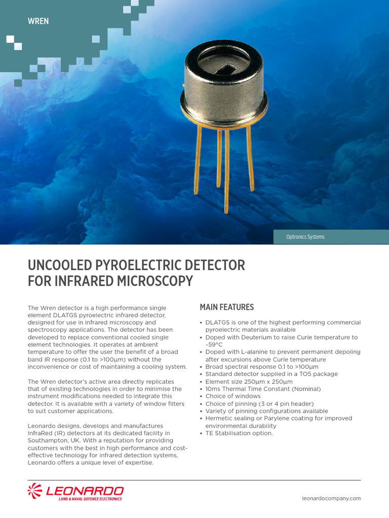 Pyroelectric Detector Pdf Infrared Sensor