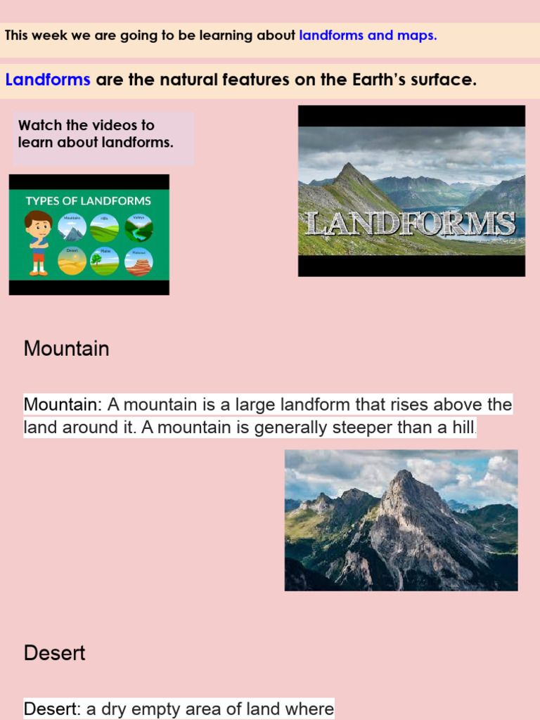 Landforms | PDF