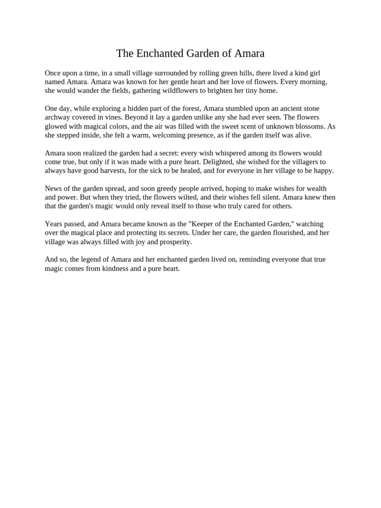 The Enchanted Garden of Amara | PDF | Religion & Spirituality