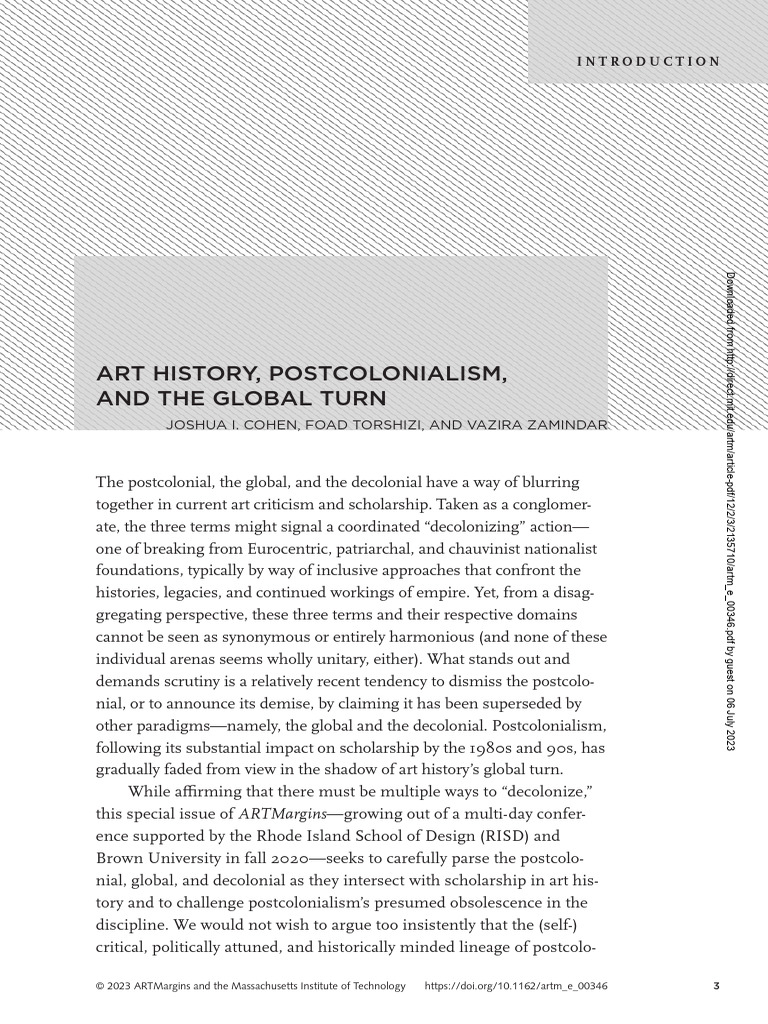 Art History Postcolonialism and The Glob | PDF | Postcolonialism | Orientalism (Book)