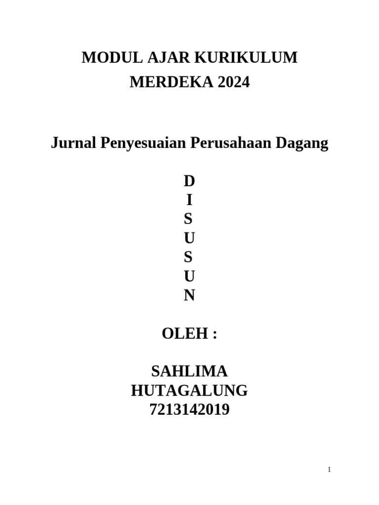 Modul Ajp Sahlima | PDF