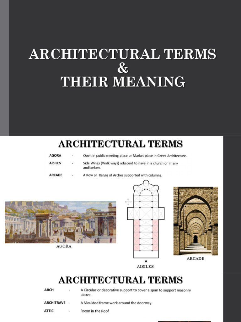 Architecture Terms-Set 1 | PDF