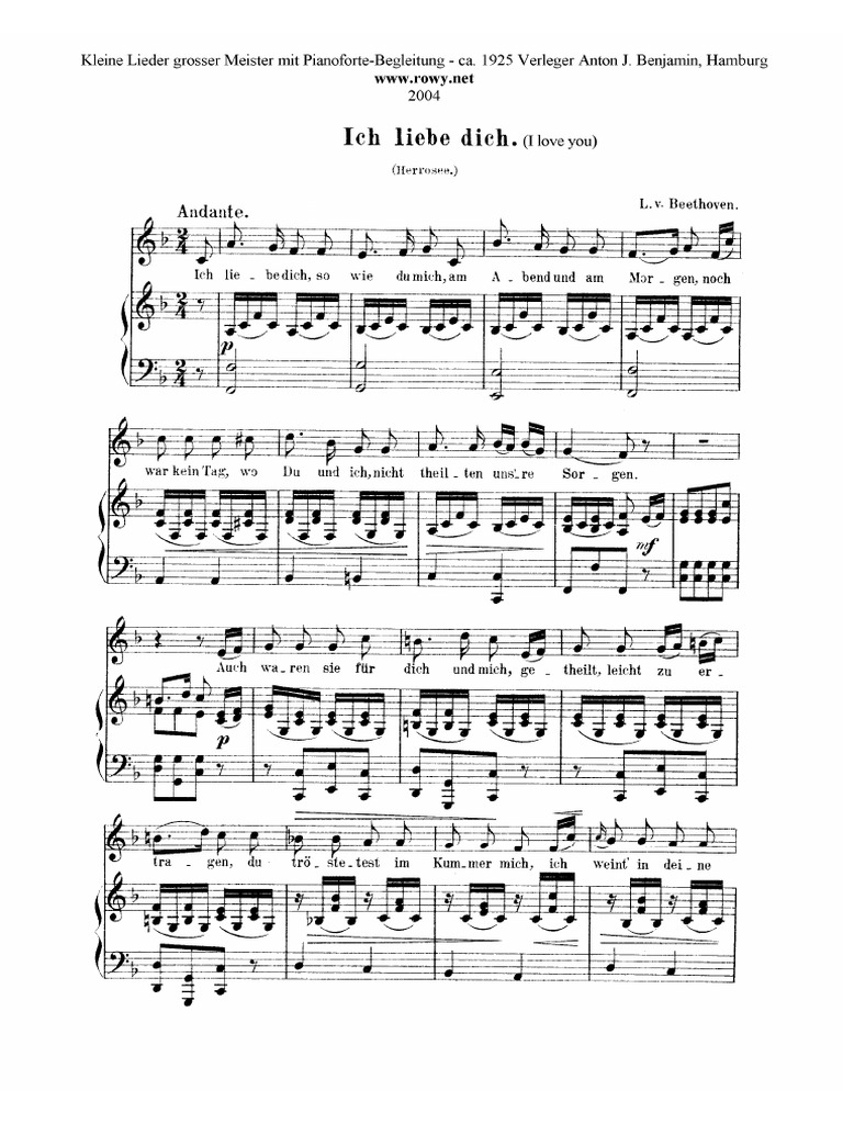 Ich Liebe Dich | PDF