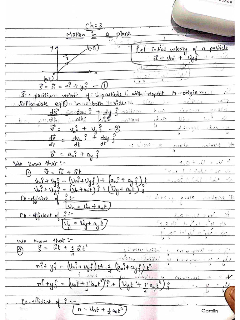 Motion in A Plane | PDF