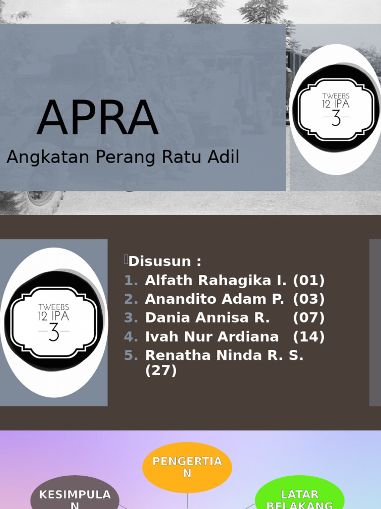 APRA pptx-1 | PDF | Sejarah