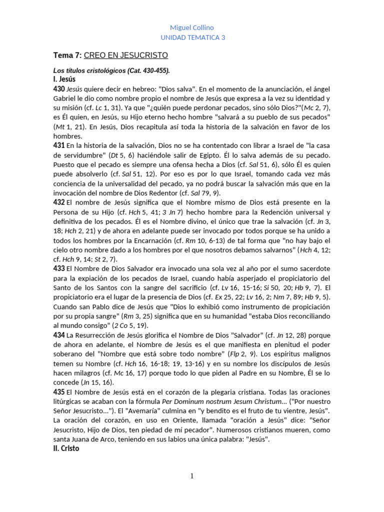 Significado de Jesús y Cristo en la Fe Cristiana | PDF | Jesús | Cristo (título)