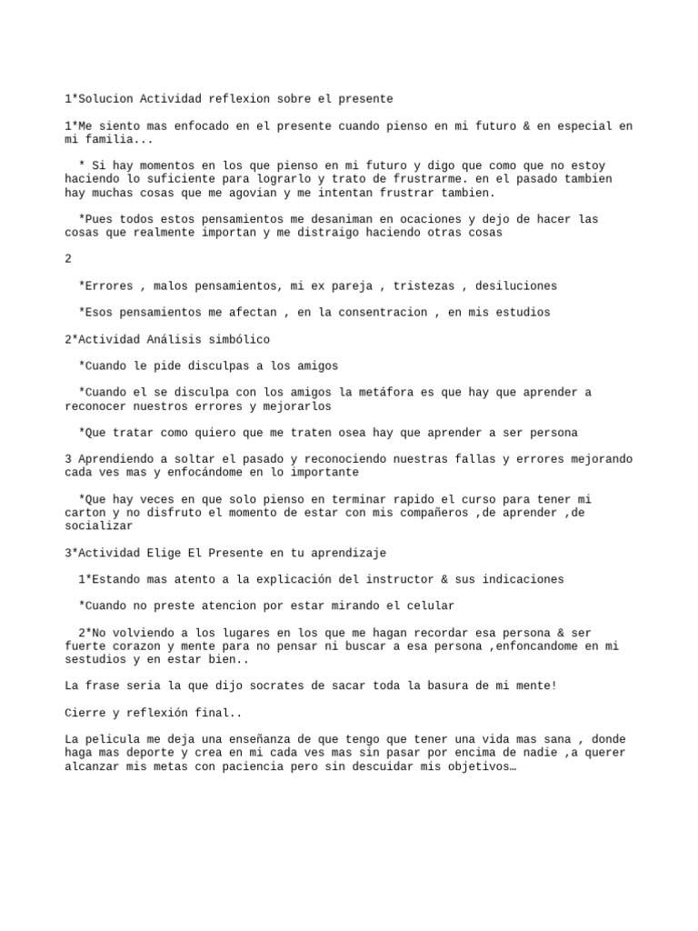 Actividad Individual de La Pelicula | PDF