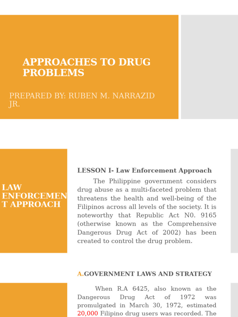Module 8 Approaches To Drug Problems New | PDF | Drug Rehabilitation ...