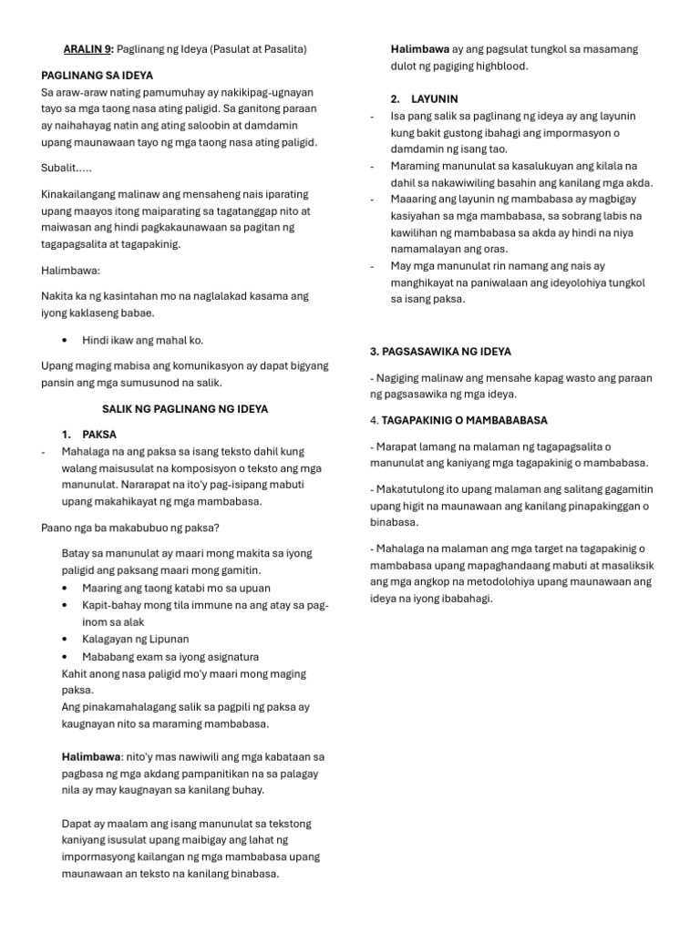 Aralin 9-10 - Fil 111 | PDF