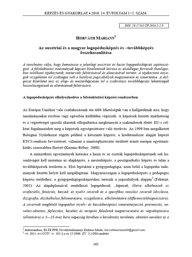 09 Horvath Mariann Tanulmany | PDF