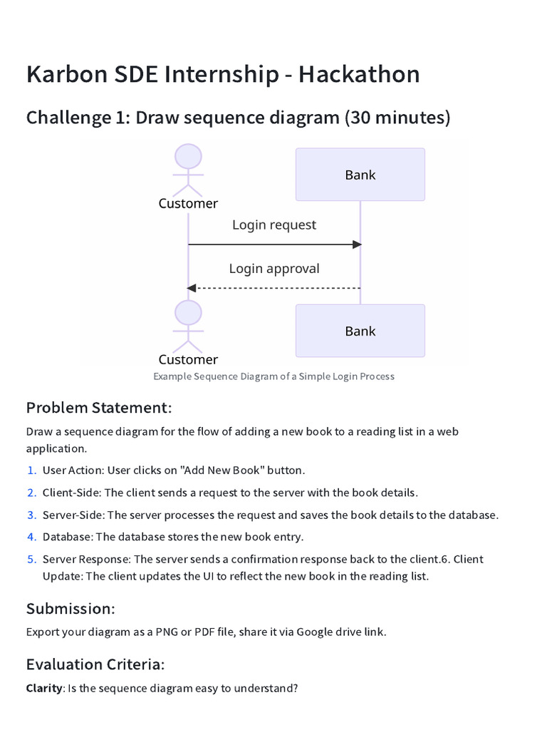 Karbon SDE Internship - Hackathon | PDF | Databases | Server (Computing)