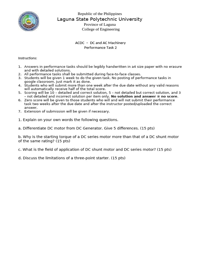 ACDC - Performance Task 3 | PDF