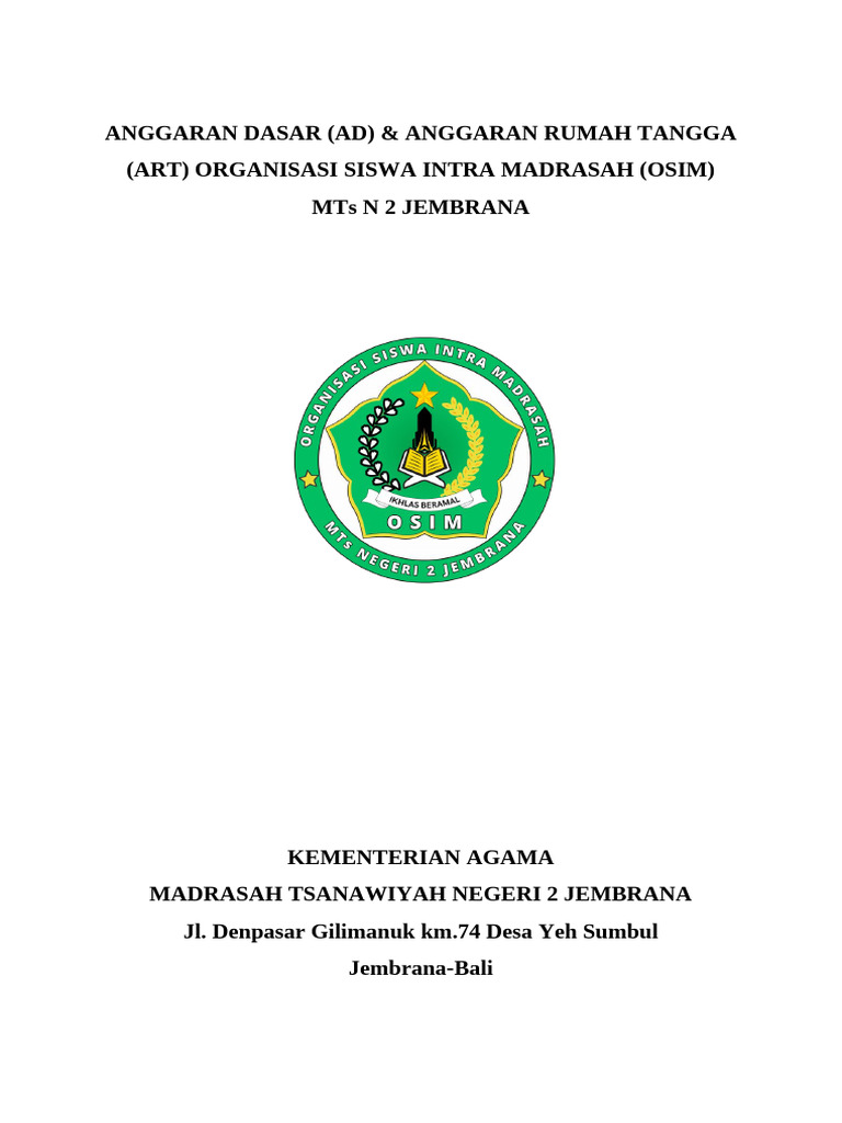 AD ART OSIM 2023-2024 Baru | PDF