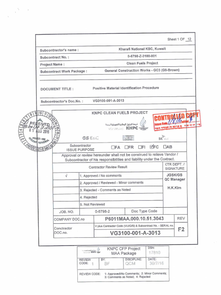 PMI Procedure F2 A | PDF