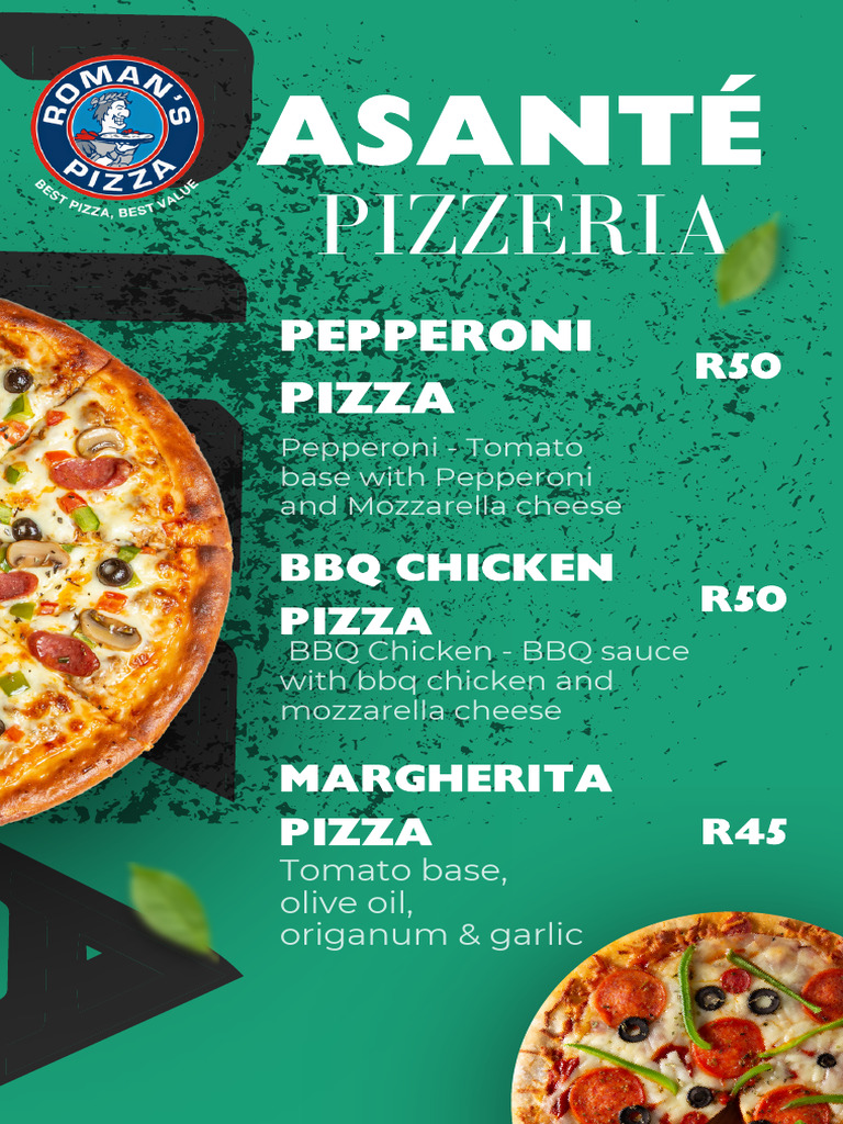 Red Pizza Menu | PDF