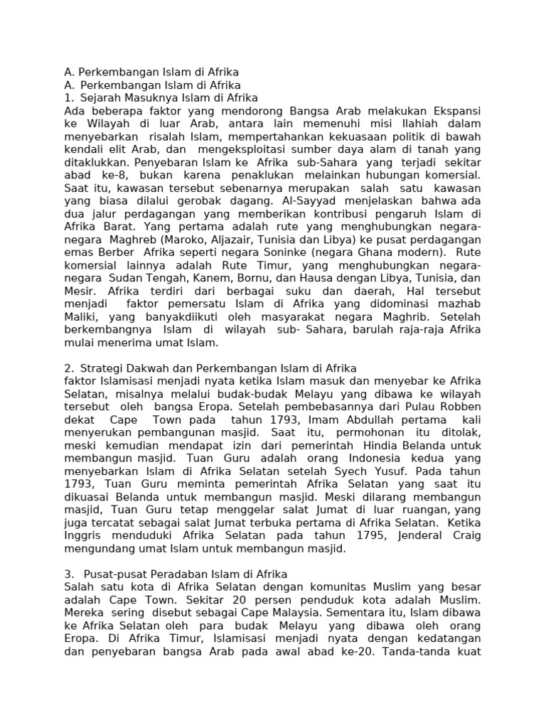 Resume KB 4 Islam Di DUnia | PDF | Agama & Spiritualitas