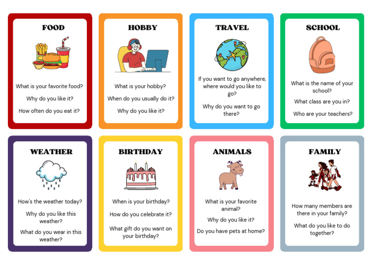 English Flashcards for Kids | PDF