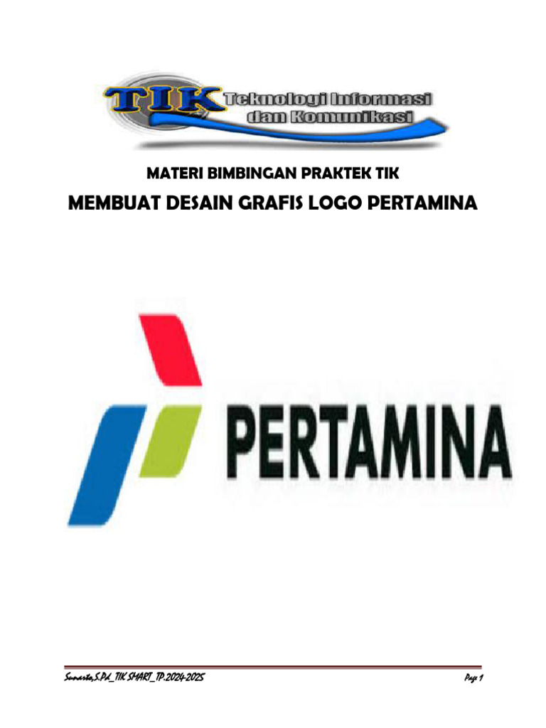 Membuat Desain Grafis Logo Pertamina | PDF | Seni