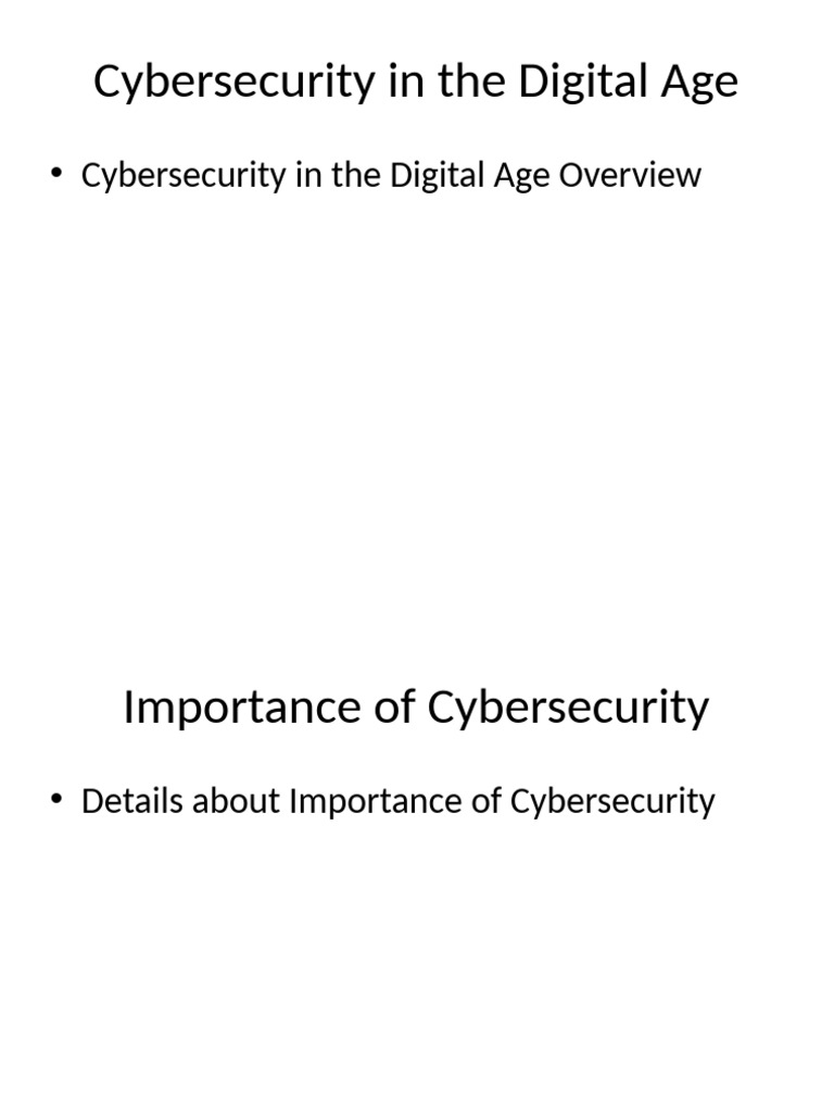 Cybersecurity in The Digital Age | PDF | Art