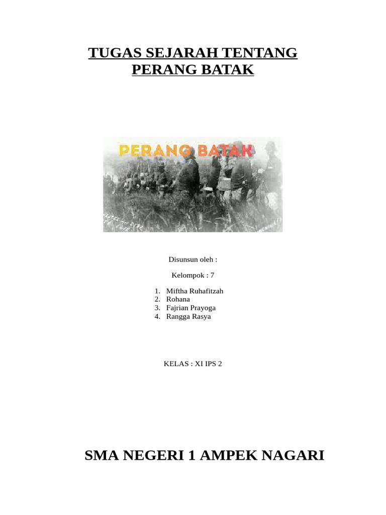 Perang Batak | PDF | Politik | Sejarah