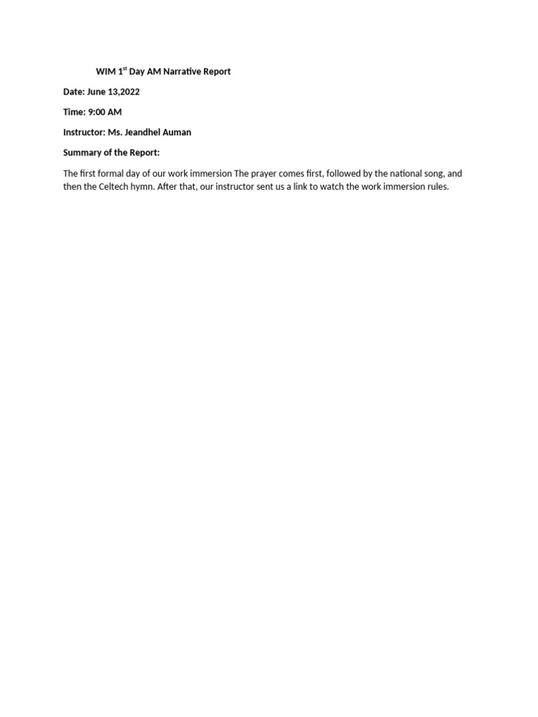 Celtech Hymn at Work Immersion | PDF