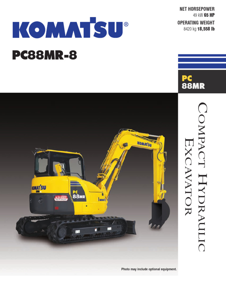 Komatsu PC 88 MR 8 | PDF | Horsepower | Vehicles