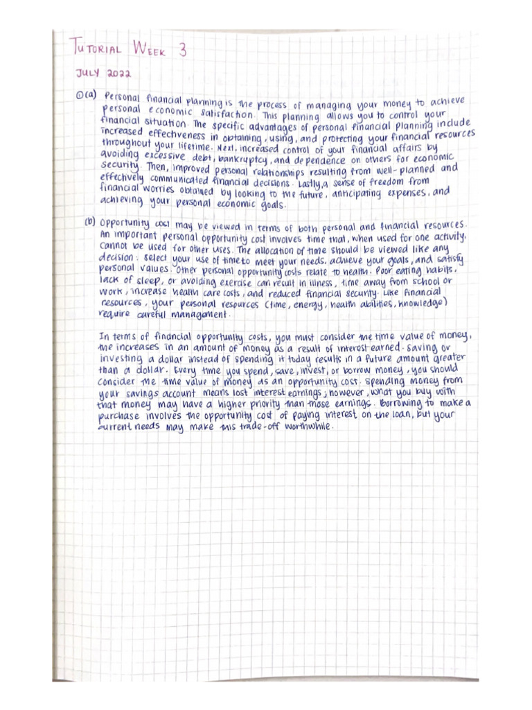 ASC360 Tutorial Week 3 Amirah Afrina | PDF