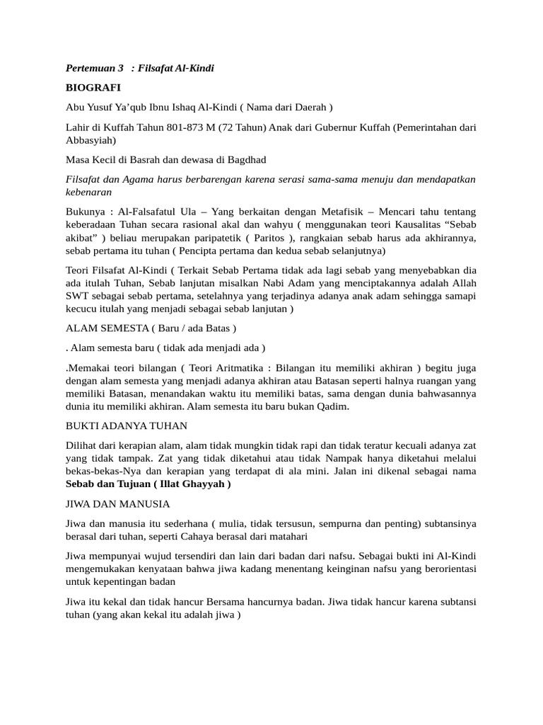 Pertemuan Ketiga Filsafat Islam | PDF | Agama & Spiritualitas