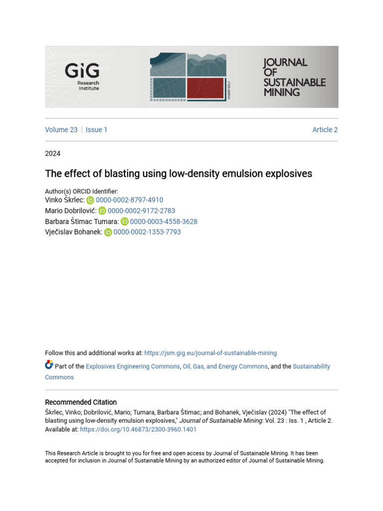 Effect of Blasting Using LDE | PDF | Gases | Rock (Geology)