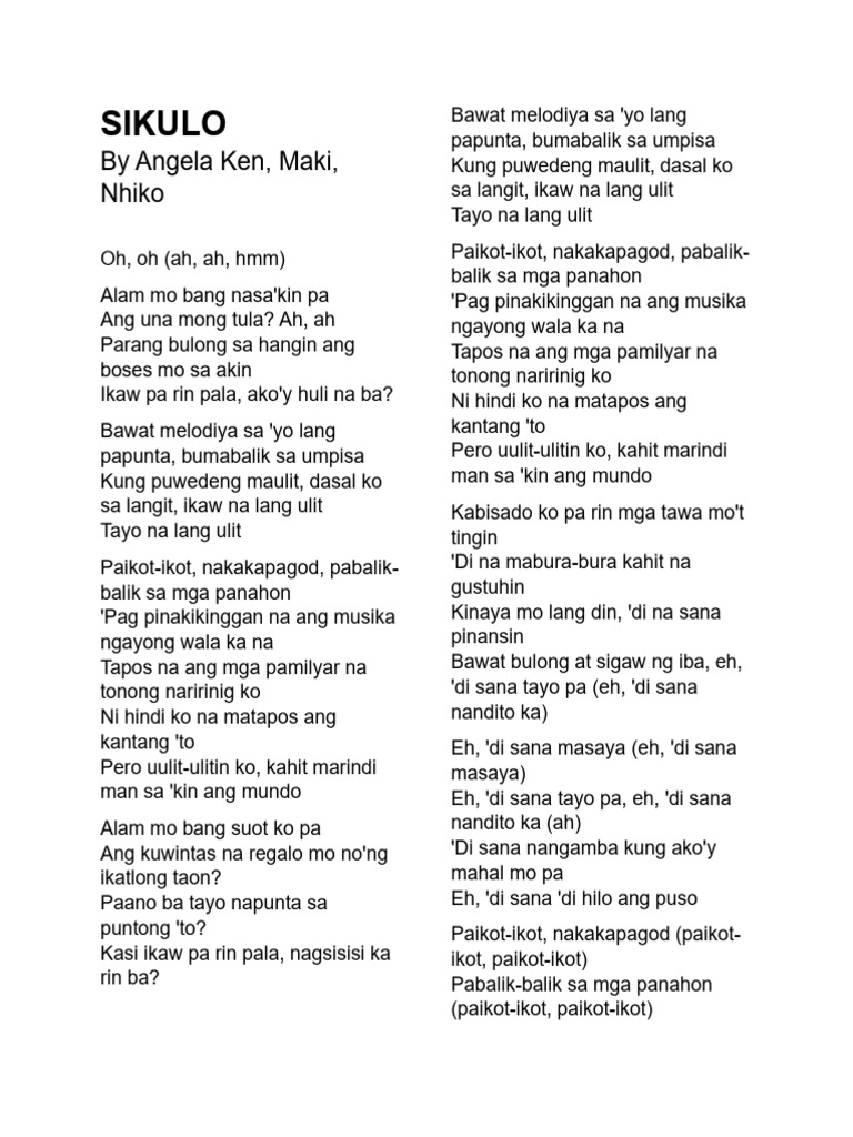 SIKULO (Maki) | PDF
