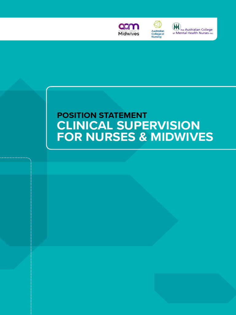 Clinical Supervision For Nurses & Midwives: Position Statement | PDF | Mentorship | Nursing