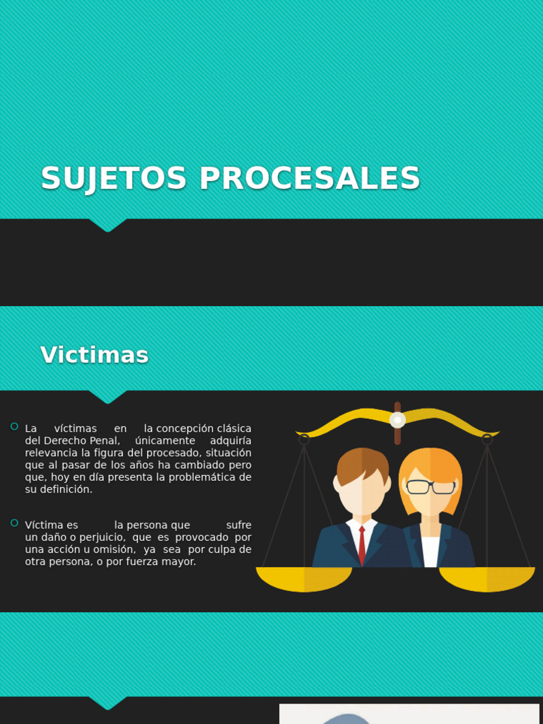 Sujetos Procesales | PDF | Victimologia | Queja