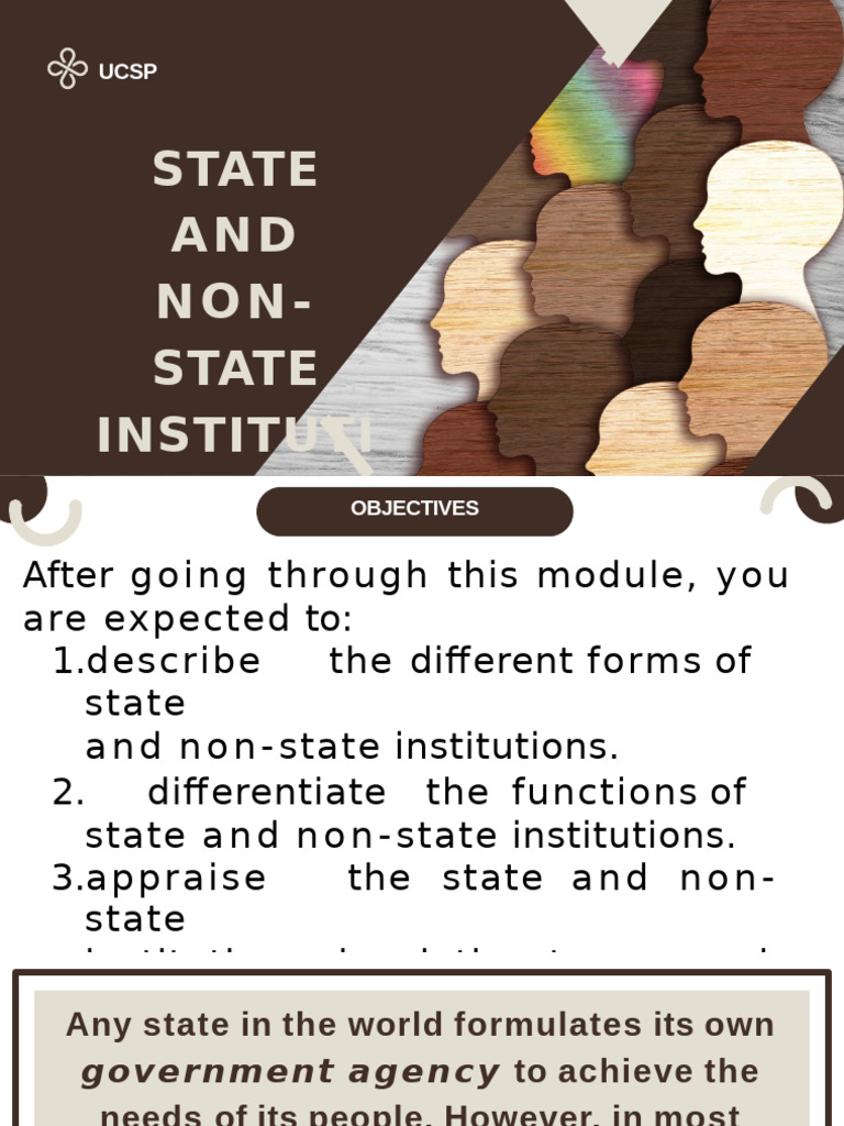 LESSON 7 State and Non-State Institution | PDF | Banks | Communism