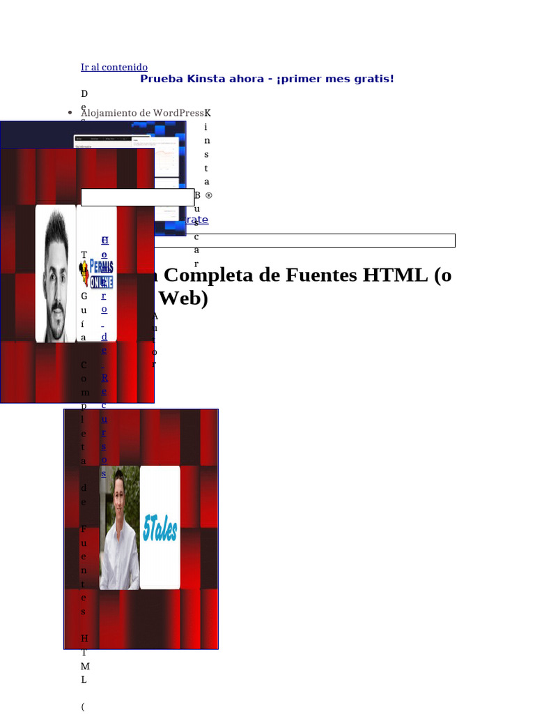 Tu Guía Completa de Fuentes HTML (O Fuentes Web) | PDF
