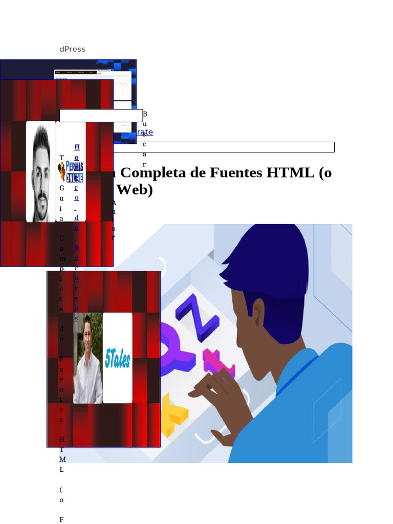 Tu Guía Completa de Fuentes HTML (O Fuentes Web) : Dpress Soluciones ...