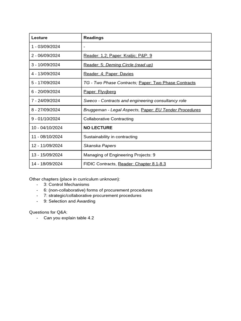 Lecture Notes - Forms of Collaboration - TU Delft | PDF | Legal ...