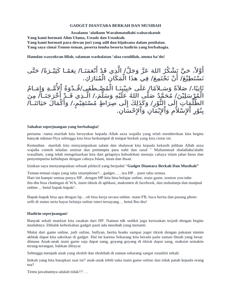 Materi Ceramah 17 Agustus | PDF | Pengembangan Diri | Agama & Spiritualitas