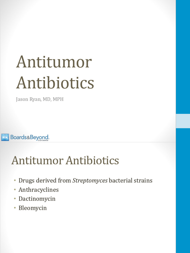 Antitumor Antibiotics Overview | PDF | Chemotherapy | Medical Specialties