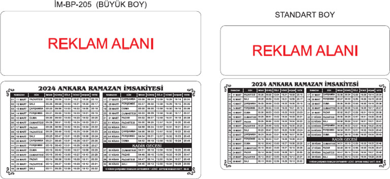 Imsakiye Trase 2024 | PDF